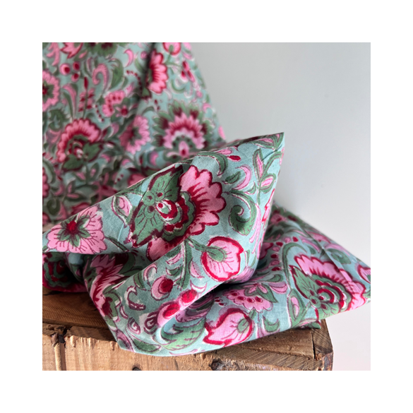 Tissu vert au mètre, vert menthe et émeraude