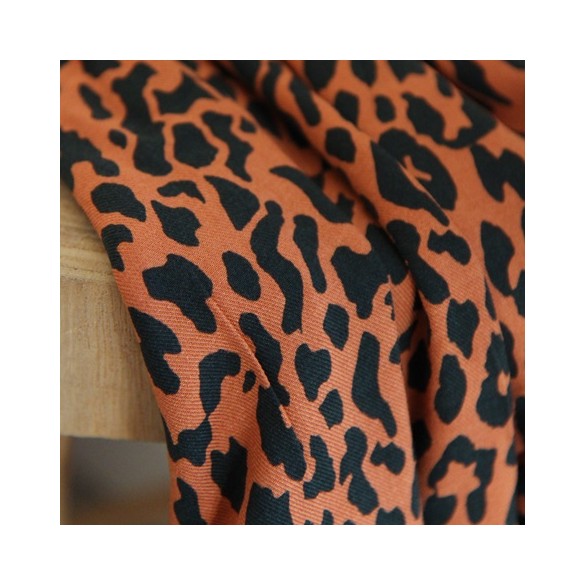 Tissu viscose au mètre - Imprimée, fleurie et unie - Un Chat sur un fil